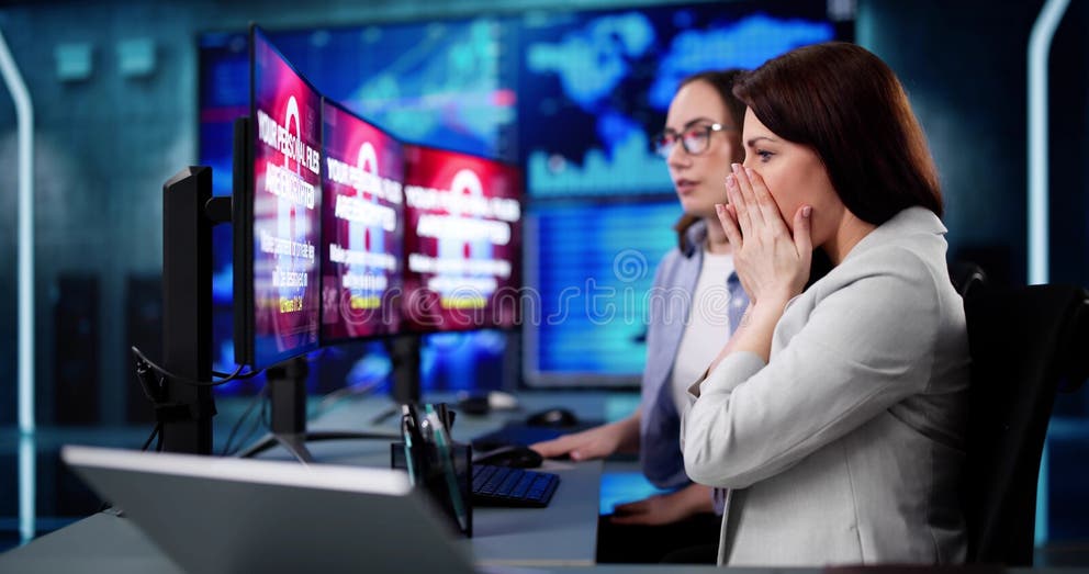 Professional Cybersecurity Analyst Preventing Ransomware Cyber Attack ...