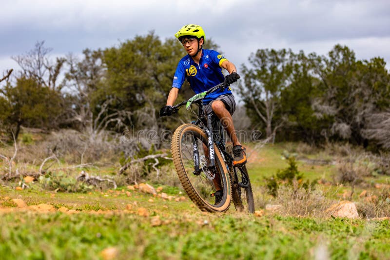 Professional Cyclist Riding a Bicycle during a Race in Burnett, the USA ...