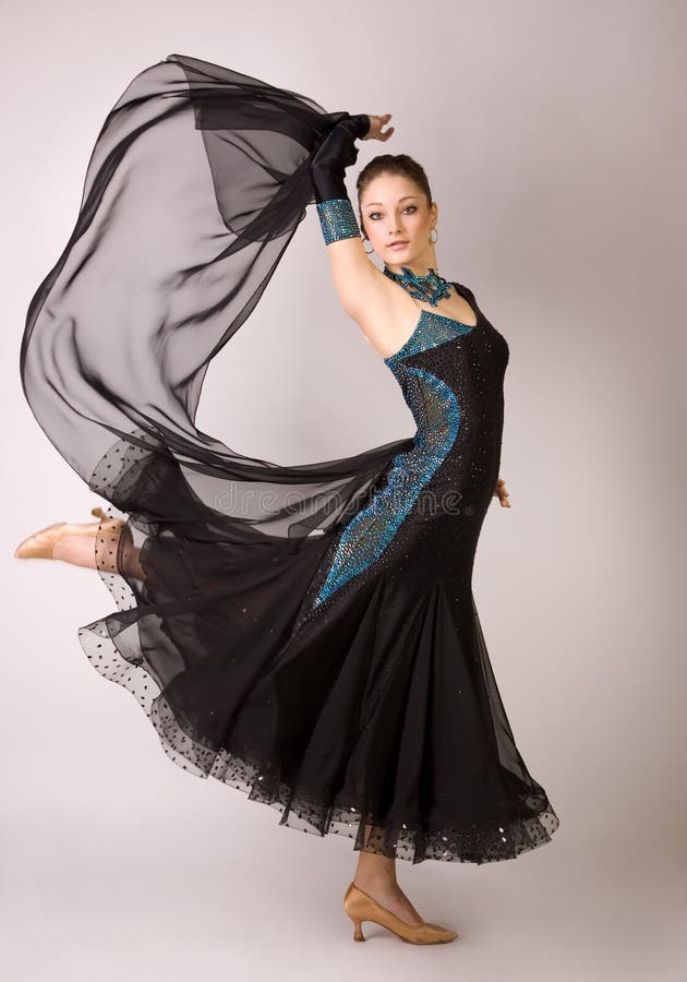 Professional Dancer In Motion Stock Image - Image of decorated, makeup ...