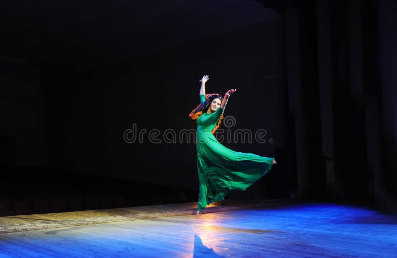 The Professional Dancer Works at a Scene Stock Photo - Image of indoors ...