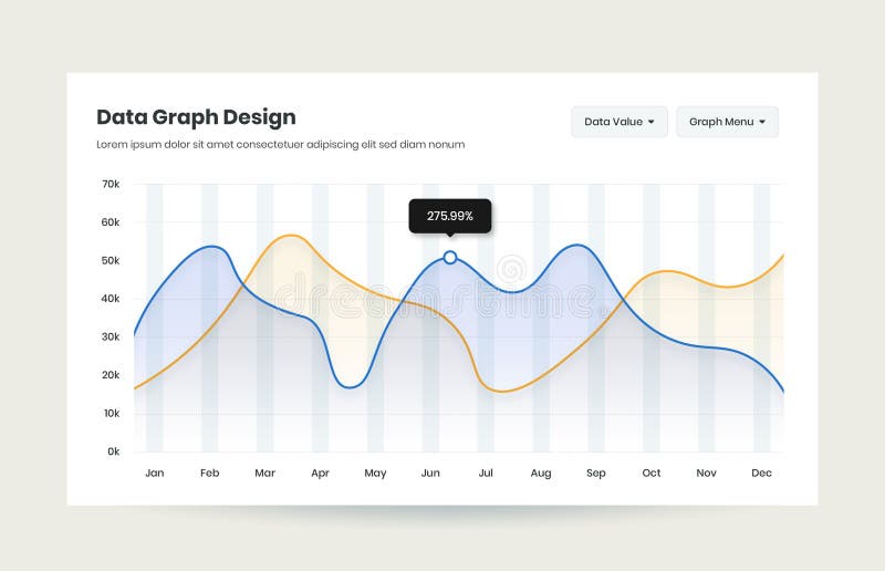 Professional Data Analysis Infographic Presentation Wavy Graph Design ...
