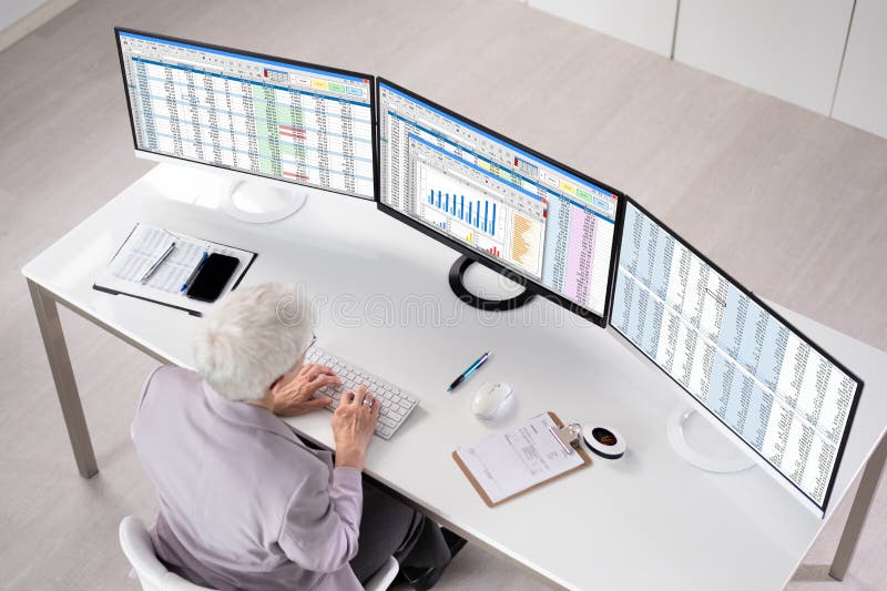 Professional Data Analyst stock photo. Image of coding - 255072522