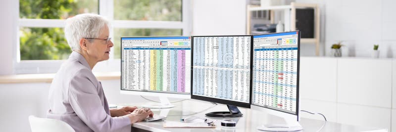 Professional Data Analyst stock photo. Image of glass - 255601250