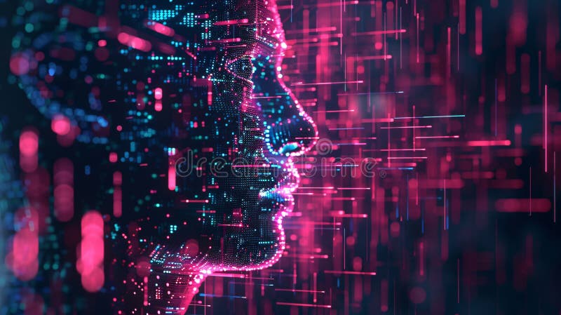 Professional Deep Fake AI Synthetic Media Technology Usage Concept ...