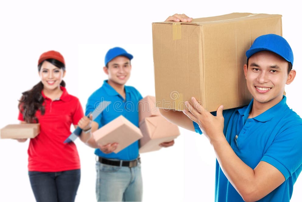 Professional Delivery Services Stock Image - Image of teamwork, work ...