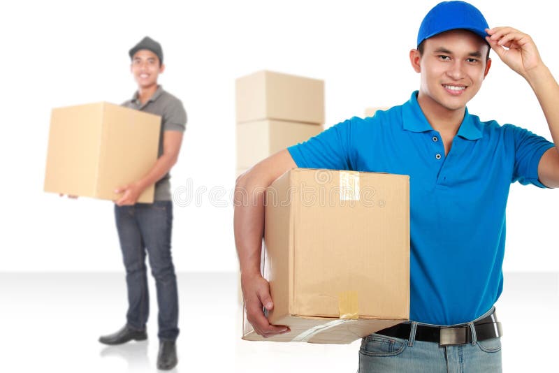 Professional Delivery Services Stock Photo - Image of delivery, asian ...