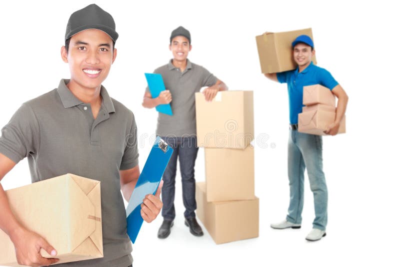 Professional Delivery Services Stock Photo - Image of team, teamwork ...