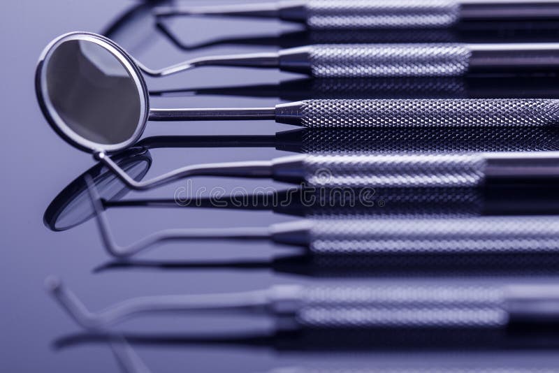 Professional dental tools stock photo. Image of mirror - 69331532