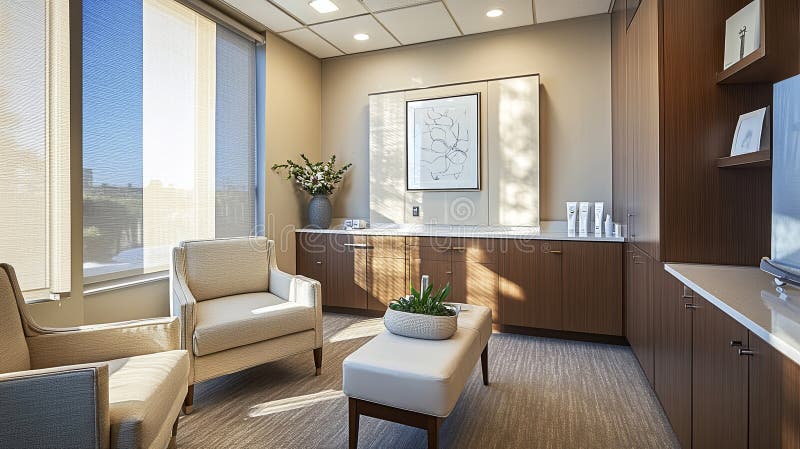 A Professional Dermatologist Working with a Client in a Modern, Well ...