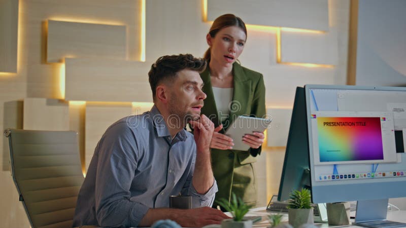 Professional Designers Developing Project in Creative Agency. Woman ...