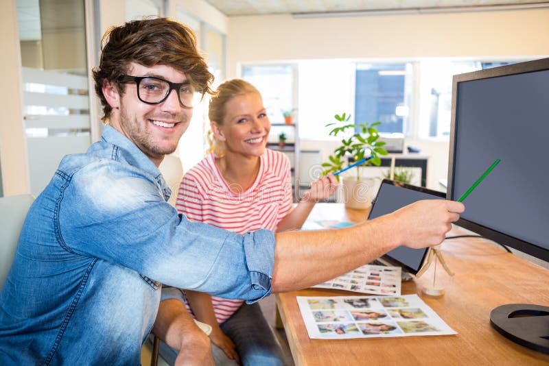 Professional Designers Working on Photos Stock Image - Image of design ...