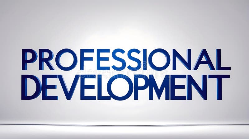 Professional Development Against a Clean Background, Emphasizing the ...