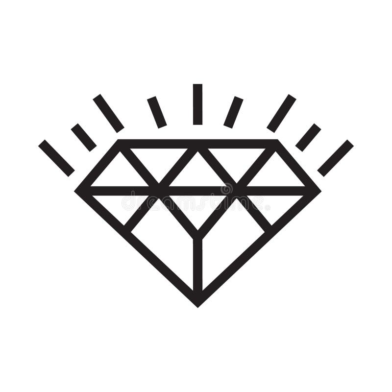 Professional Diamond Line Vector Art Stock Vector - Illustration of ...