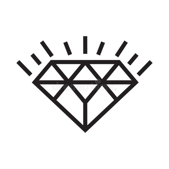 Professional Diamond Line Vector Art Stock Vector - Illustration of ...