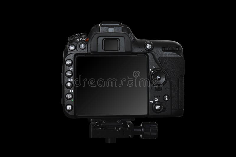 Professional Digital Camera with a Large Touch Screen Stock Photo ...