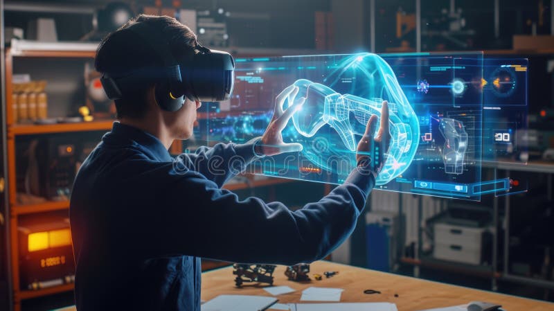 Professional Digital Engineer Using AI and Holographic To Design ...