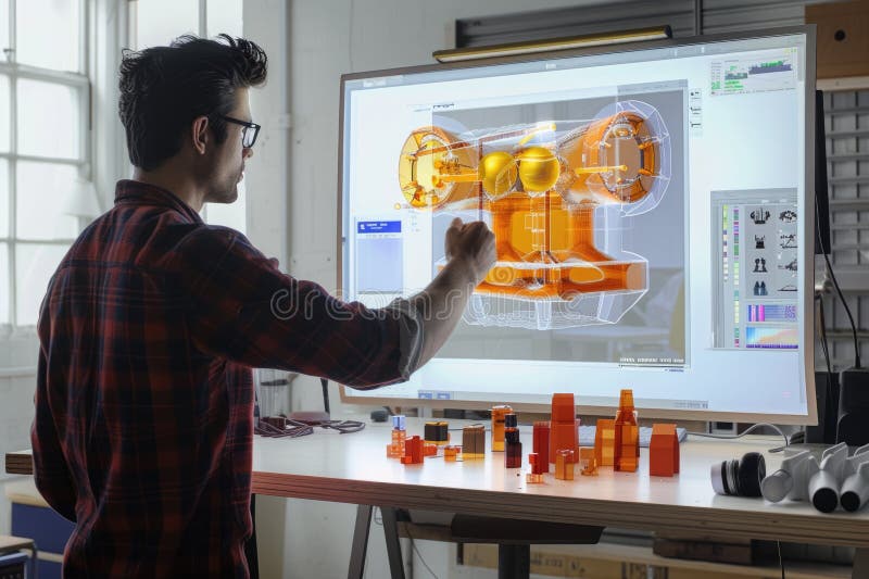 Professional Digital Engineer Using AI and Holographic To Design ...