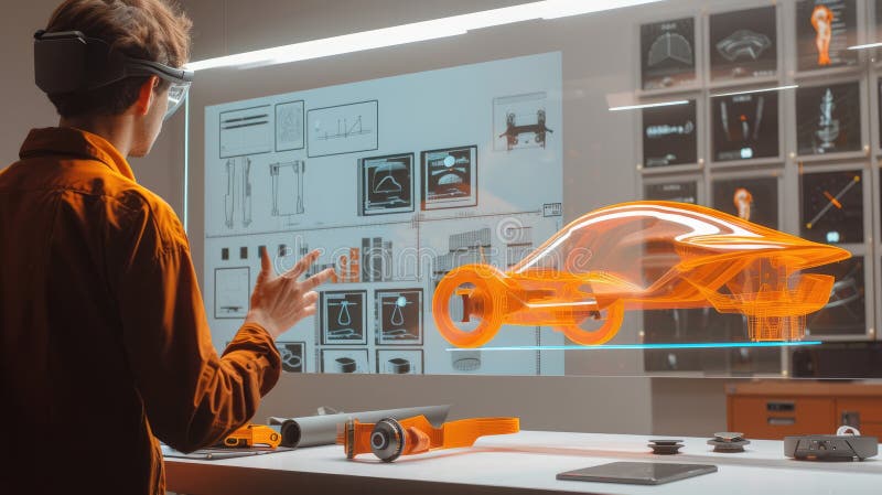 Professional Digital Engineer Using AI and Holographic To Design ...