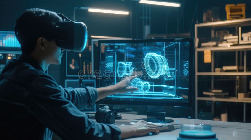 Professional Digital Engineer Using AI and Holographic To Design ...