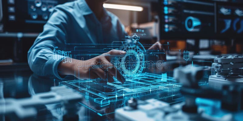 Professional Digital Engineer Using AI and Holographic To Design ...