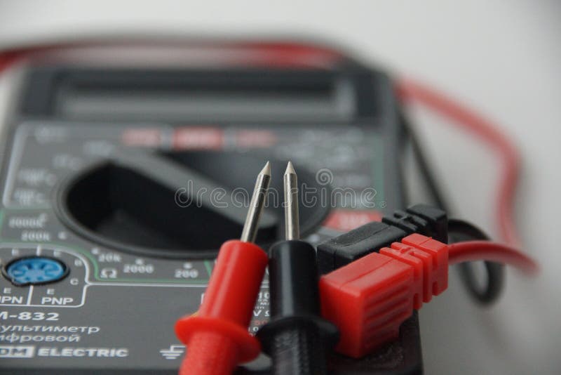 Professional Digital Multimeter Close Up Stock Photo - Image of ...