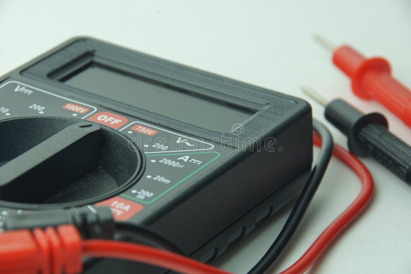 Professional Digital Multimeter Close Up Stock Photo - Image of digital ...