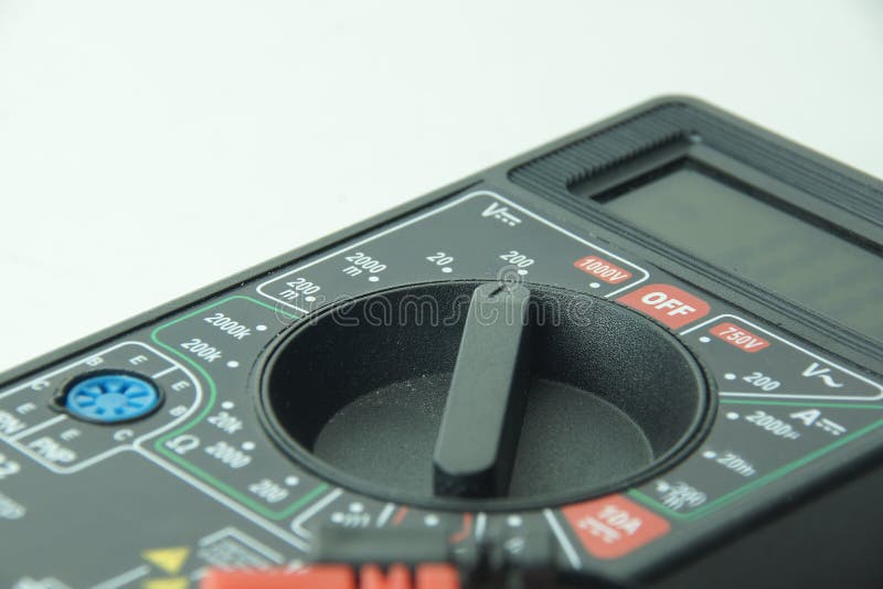 Electronic Multimeter Close Up Stock Image - Image of device ...