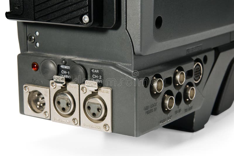 Audio video Inputs stock image. Image of cord, computer - 9164387