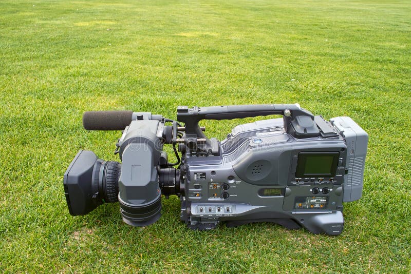 Professional Digital Video Camera Stock Photo - Image of digital, lens ...