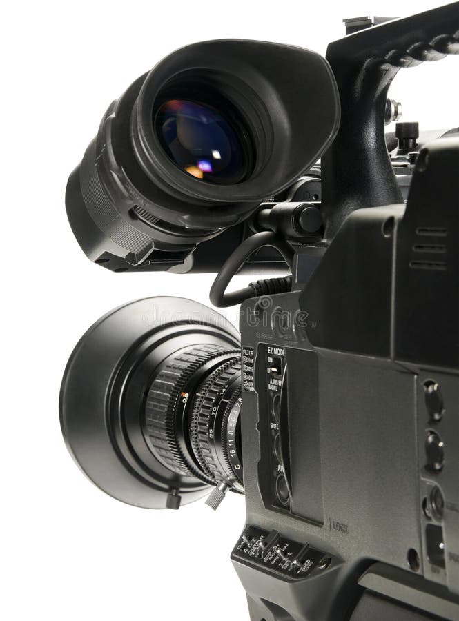Professional Digital Video Camera. Stock Image - Image of camcorder ...