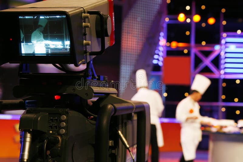 Professional Digital Video Camera Stock Image - Image of monitor, asia ...