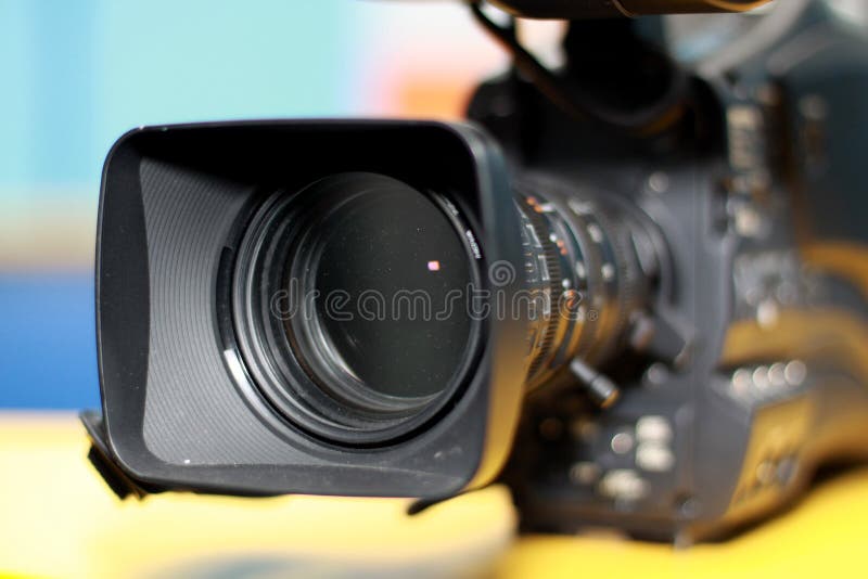 Professional Digital Video Camera Stock Image - Image of movie, cinema ...