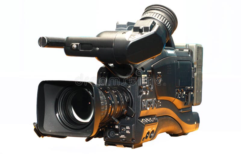 Professional Digital Video Camera Stock Image - Image of media ...