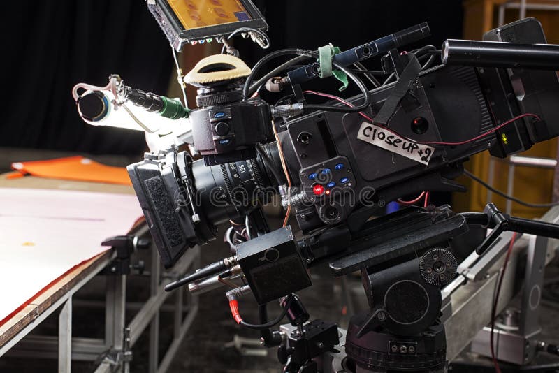 Professional Digital Video Camera. Stock Image - Image of modern ...