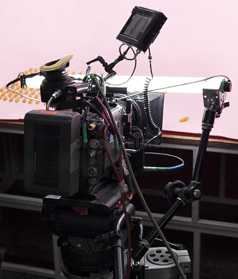 Professional Digital Video Camera. Stock Photo - Image of production ...