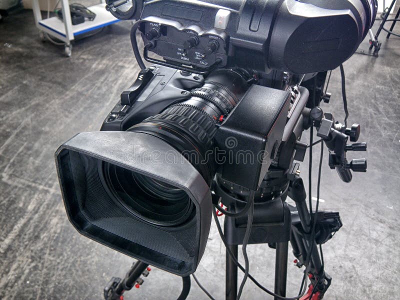 Professional Digital Video Camera. Stock Image - Image of prime, high ...
