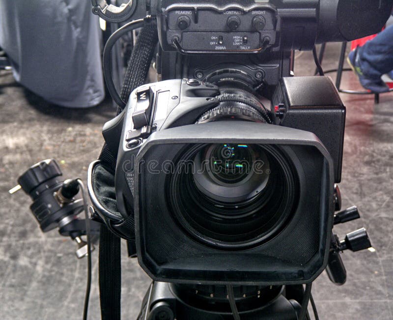 Professional Digital Video Camera Stock Image - Image of product ...