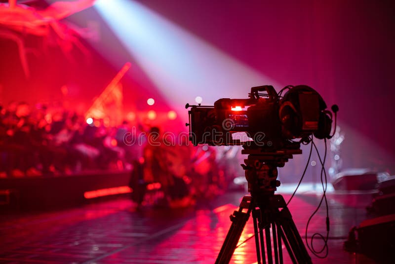 Professional Digital Video Camera on Stage Stock Photo - Image of lens ... Professional Digital Video Camera on Stage Stock Photo - Image of lens ...