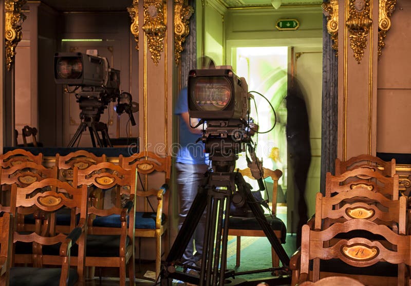 Professional Digital Video Camera. Stock Photo - Image of camcorder ...