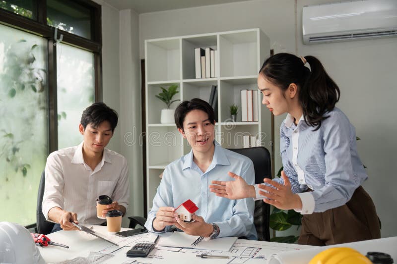 Professional Discussion and Project Review. a Dynamic Team Evaluates ...