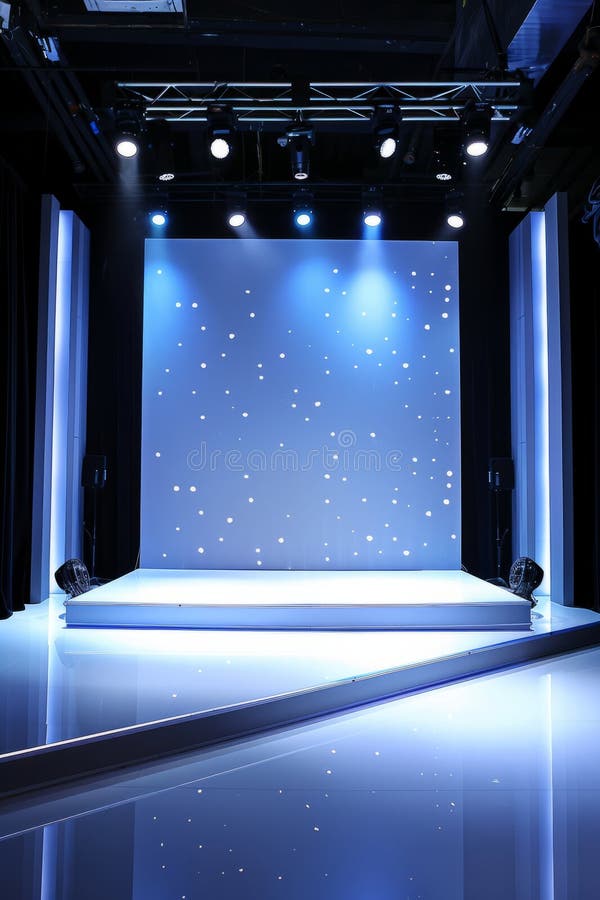 Professional Display Stage Layout Featuring a Simple Background Stock ...
