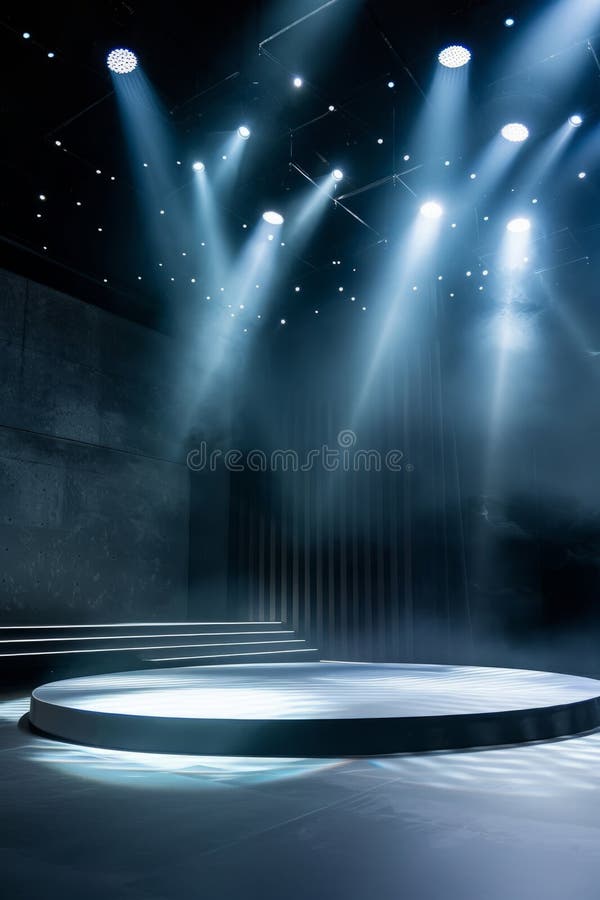 Professional Display Stage Layout with a Simple Background Stock ...
