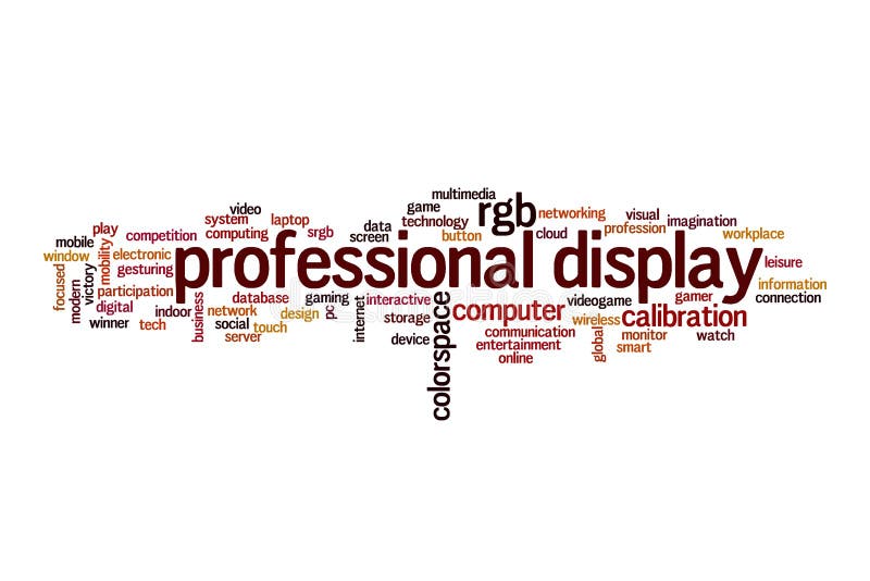 Technology Professional Word Cloud Concept Stock Illustration ...