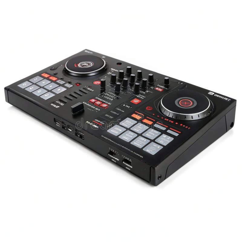 DJ Sampler Box Isolated on White Background Stock Illustration ...