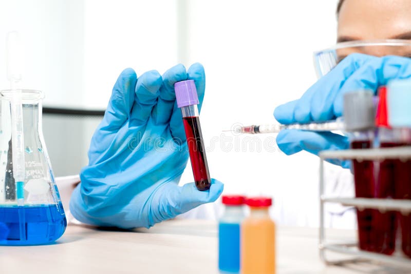 Professional Doctors Perform Testing and Analyzing Samples of Vaccines ...