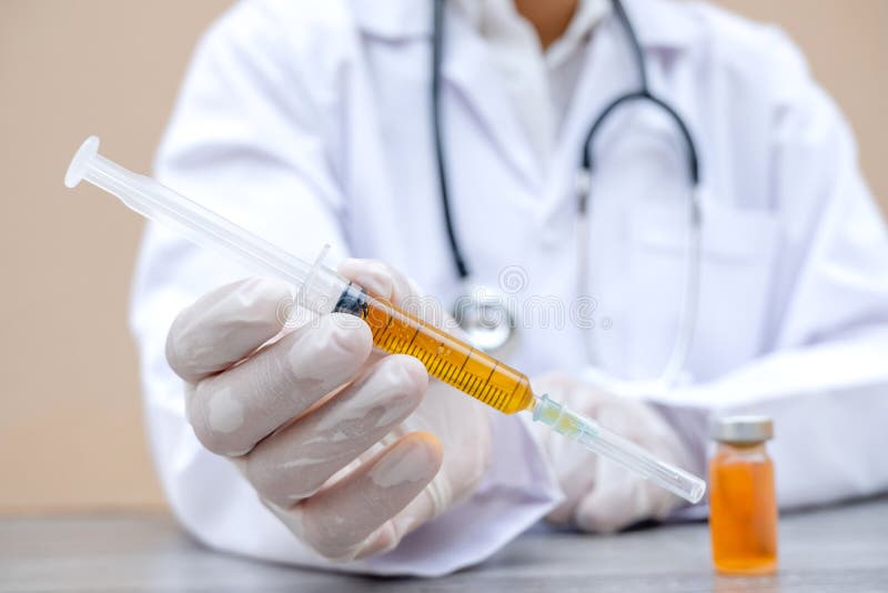 Professional Doctors Perform Testing and Analyzing Samples of COVID-19 ...