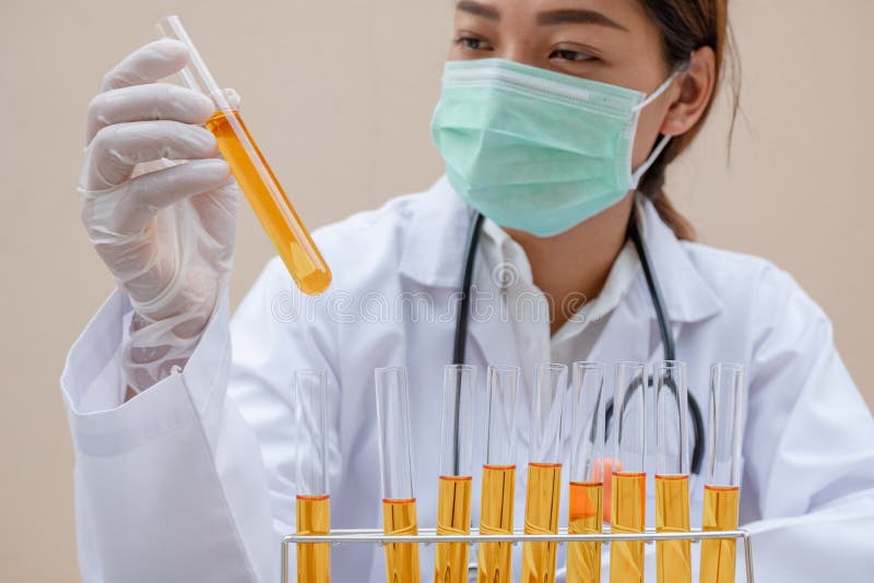 Professional Doctors Perform Testing and Analyzing Samples of COVID-19 ...