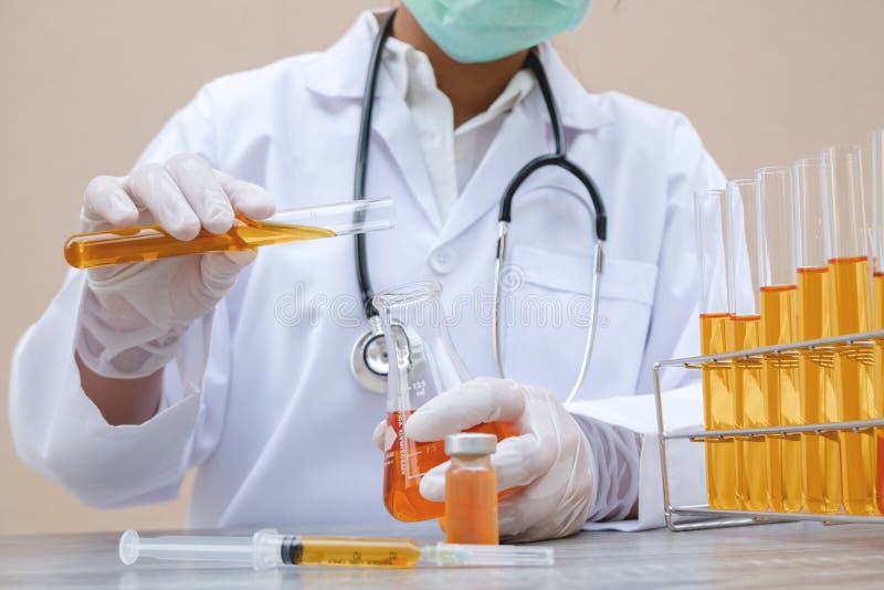 Professional Doctors Perform Testing and Analyzing Samples of COVID-19 ...