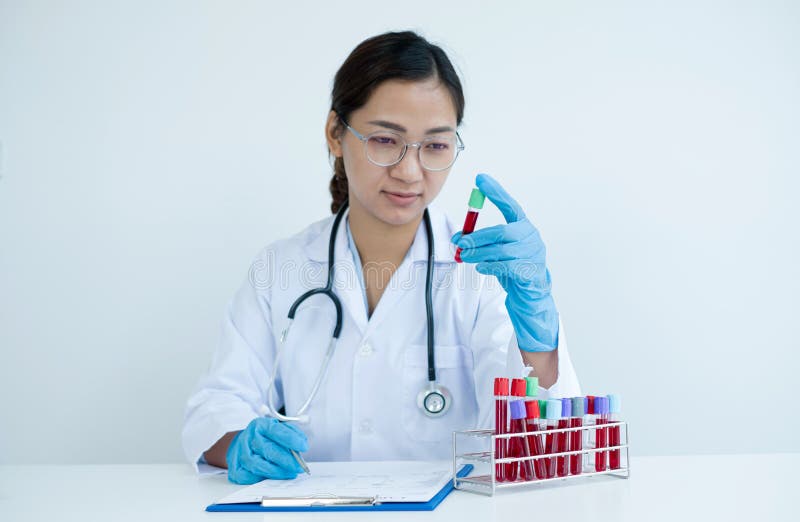 Professional Doctors Perform Testing and Analyzing Samples of COVID-19 ...