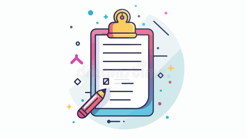 Professional Document Attachment File with Paper Clip Picture Stock ...